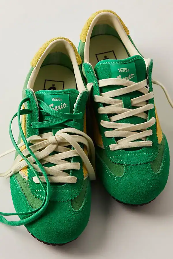 Vans Super Lowpro Sneakers - Vivid Verdant/Space Ylw | Editorialist